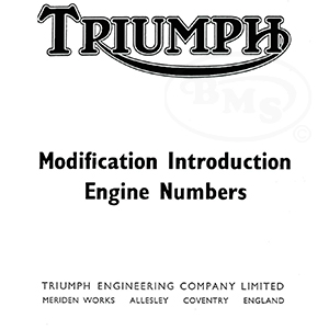 Triumph 1966 to 1969 List of all Modifications during this period ...